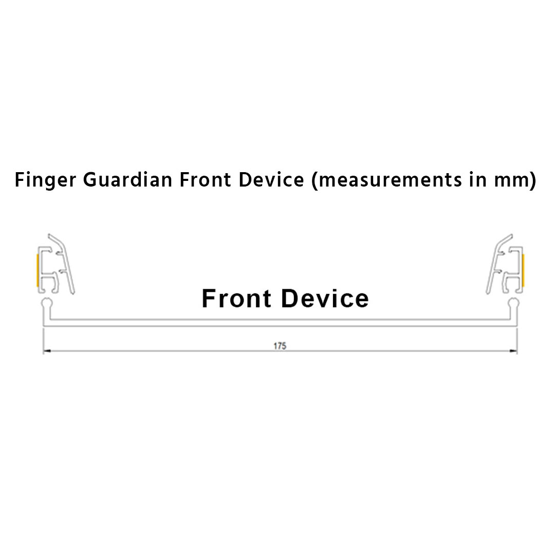 Finger Guardian Front (Grey) | Fingerguards