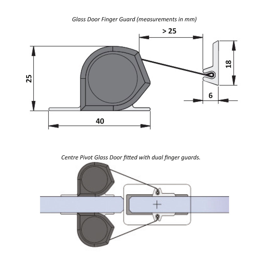 Glass Door Finger Guard | Fingerguards