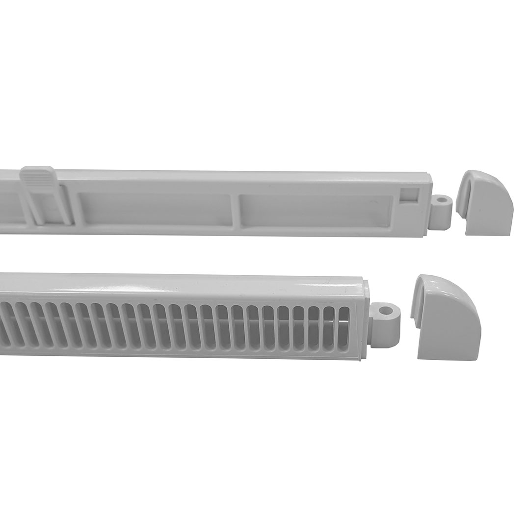 White Trickle Vent Framevent PVCu Ventilators (300mm) | Fingerguards